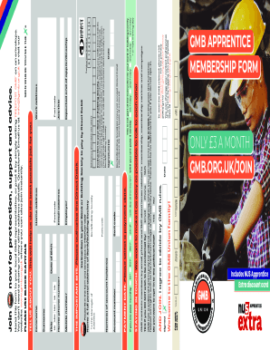 Fillable Online MEMBERSHIP FORMS DIRECT DEBIT - GMB On your side Fax ...