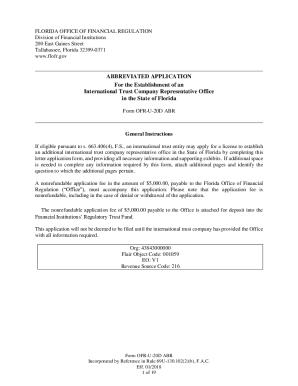 Fillable Online Form OFR-U-20D ABR Fax Email Print - pdfFiller