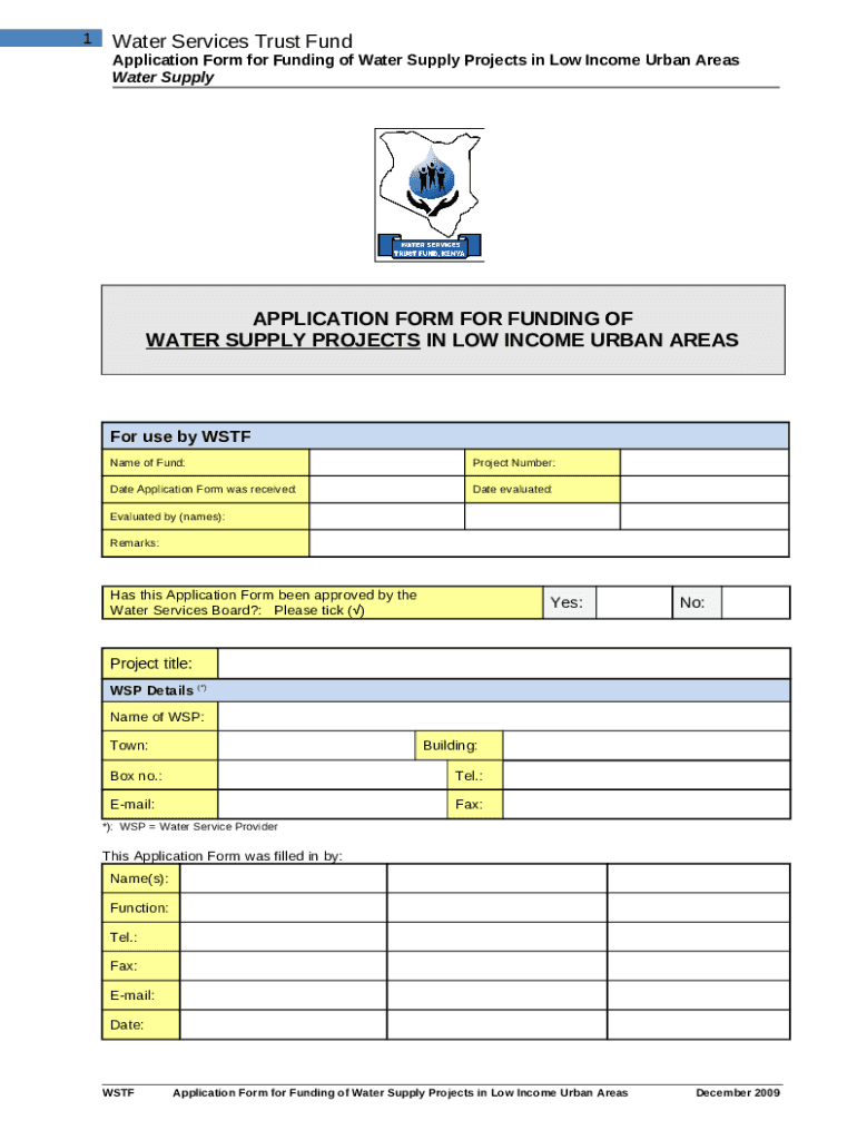 2b. Application (Water Supply) - 1 Water Services ... Doc Template ...