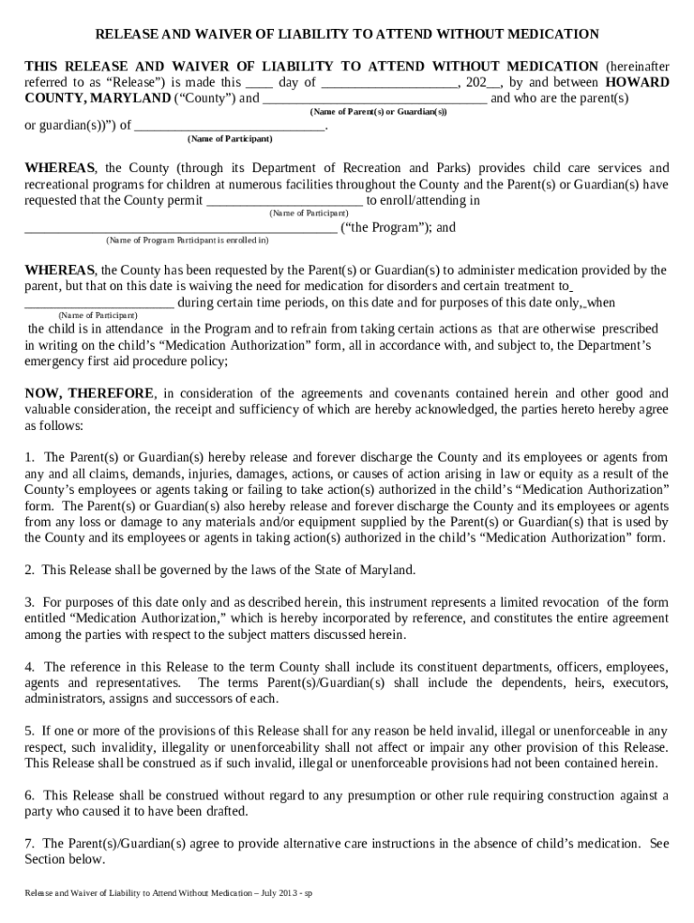 RELEASE AND WAIVER OF LIABILITY FOR TESTING Doc Template | pdfFiller