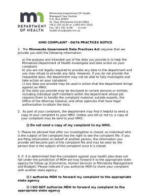 Online HMO s, Templates and Applications ... Doc Template | pdfFiller