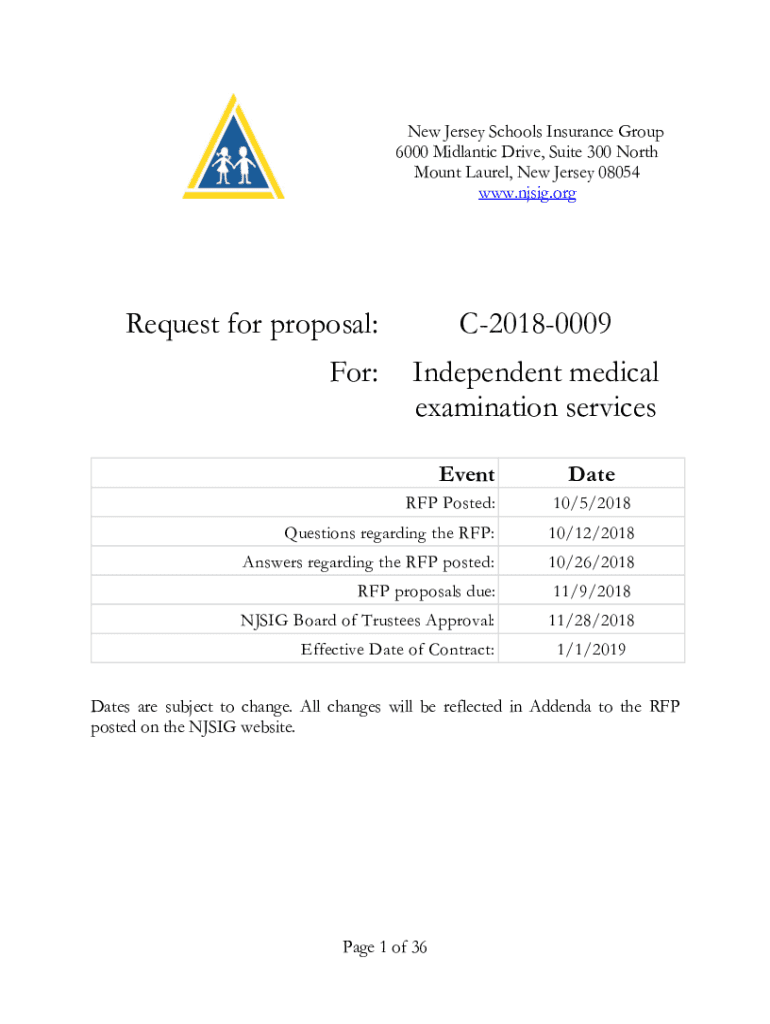 Fillable Online Requests for Proposal NJSIG - Keeping Dollars in the ...