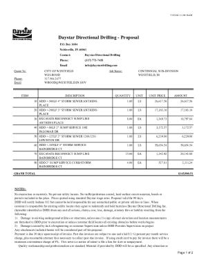 Fillable Online Customized Bid Proposal Fax Email Print - pdfFiller