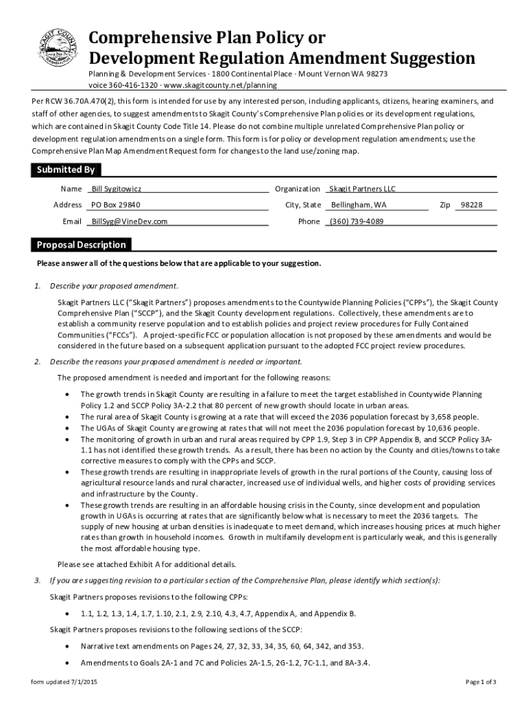 Fillable Online Planning Development Services - skagitcounty.net Fax ...