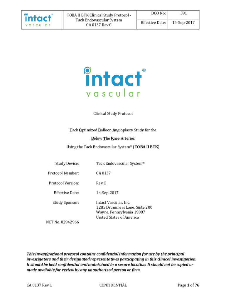 Fillable Online Intact Vascular Announces Completion of Enrollment of ...