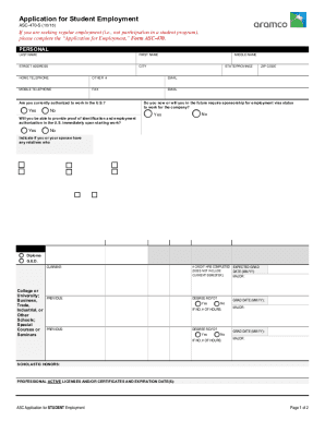 Fillable Online Supplementary Student Application Form - DFA Fax Email ...