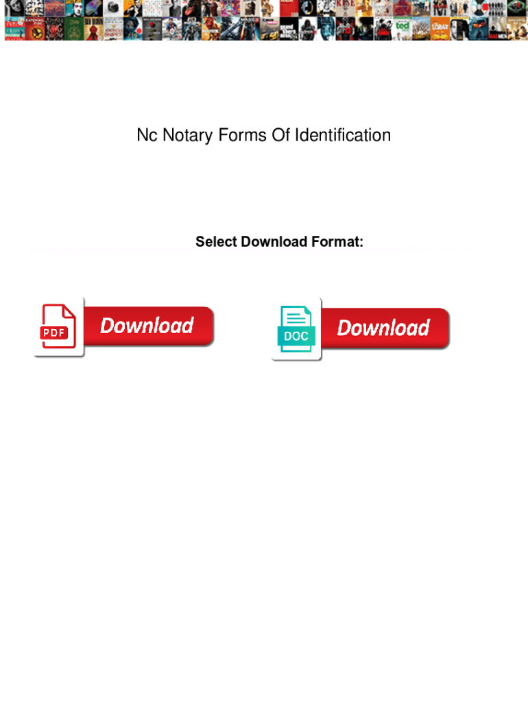 Fillable Online Nc Notary Forms Of Identification. Nc Notary Forms Of Identification ralph Fax ...