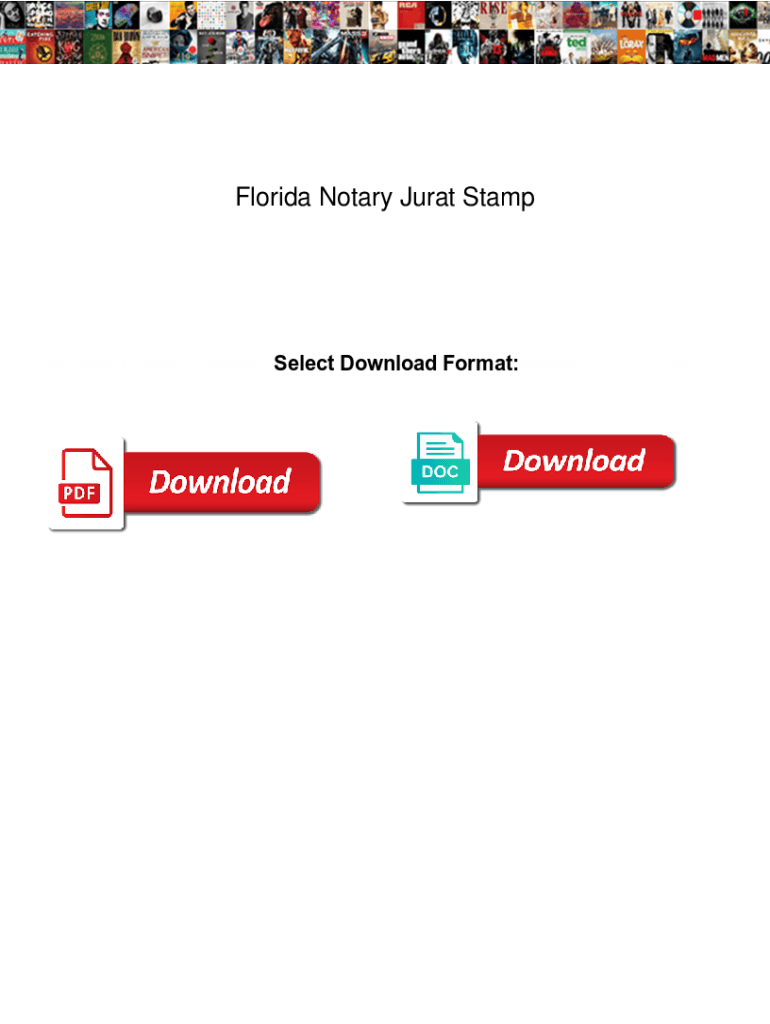 Fillable Online Florida Notary Jurat Stamp. Florida Notary Jurat Stamp ...