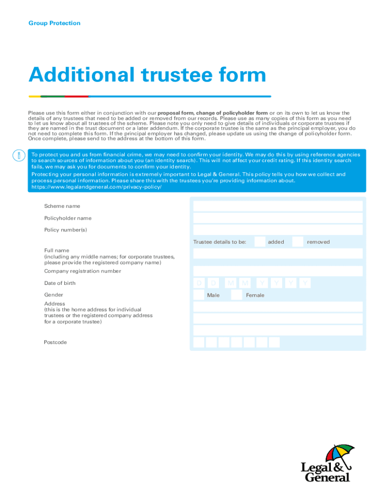 Fillable Online Appointment of Successor Trustee By Original Trustee ...