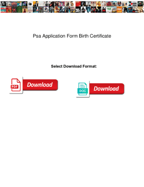 Fillable Online Psa Application Form Birth Certificate. Psa Application ...