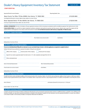 Fillable Online Fillable Dealers Motor Vehicle Inventory Tax Statement ...