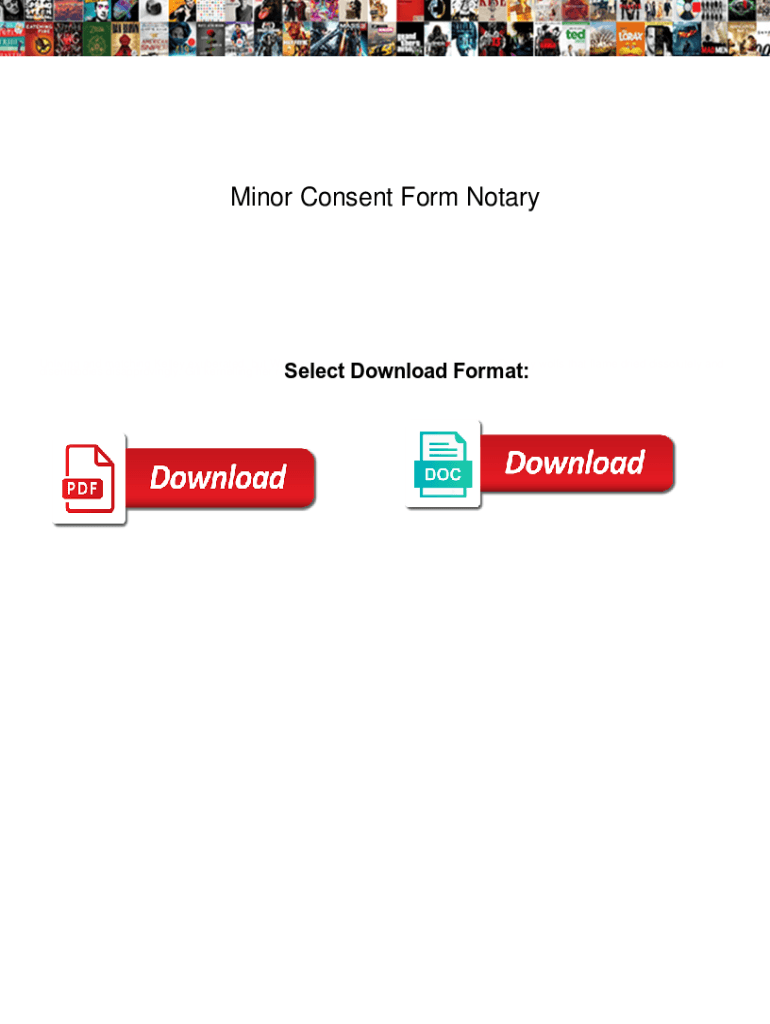 Fillable Online Minor Consent Form Notary. Minor Consent Form Notary ...
