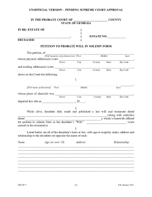Fillable Online This form is to be used when filing a petition to ...