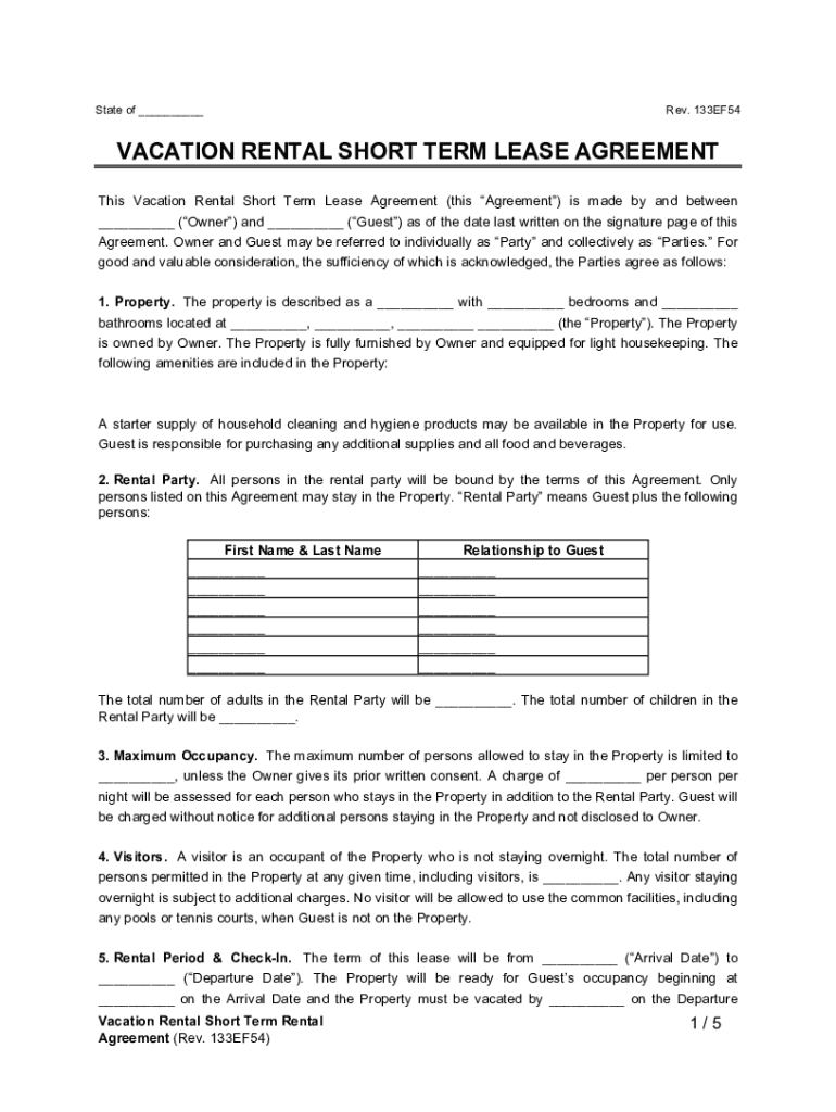 Fillable Online short-term-lease-agreement.pdf - State of Rev 133EF54 ...