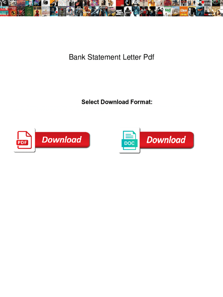 Fillable Online Sample Letter Format for Bank Statement - Documents ...
