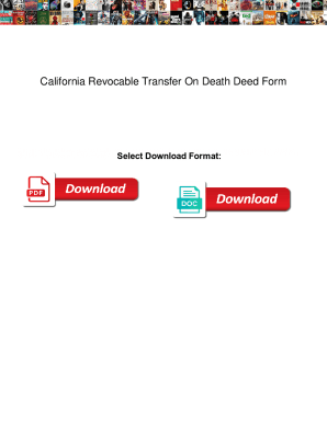 Fillable Online Free California Revocable Transfer on Death (TOD) Deed ...