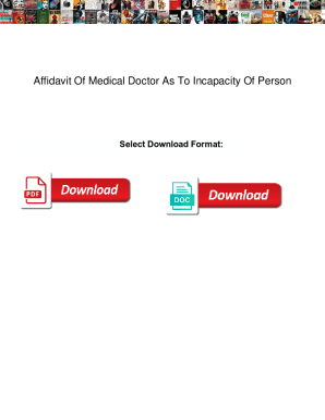 Fillable Online Get And Sign Doctor Affidavit Incapacity Form Fax Email ...