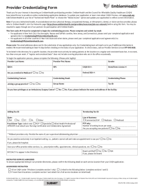 Fillable Online REHAB PROVIDER NETWORK Professional Staff Credentialing ...