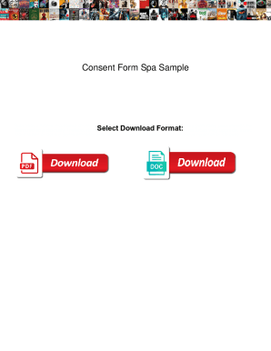 Fillable Online Consent Form Spa Sample. Consent Form Spa Sample ...