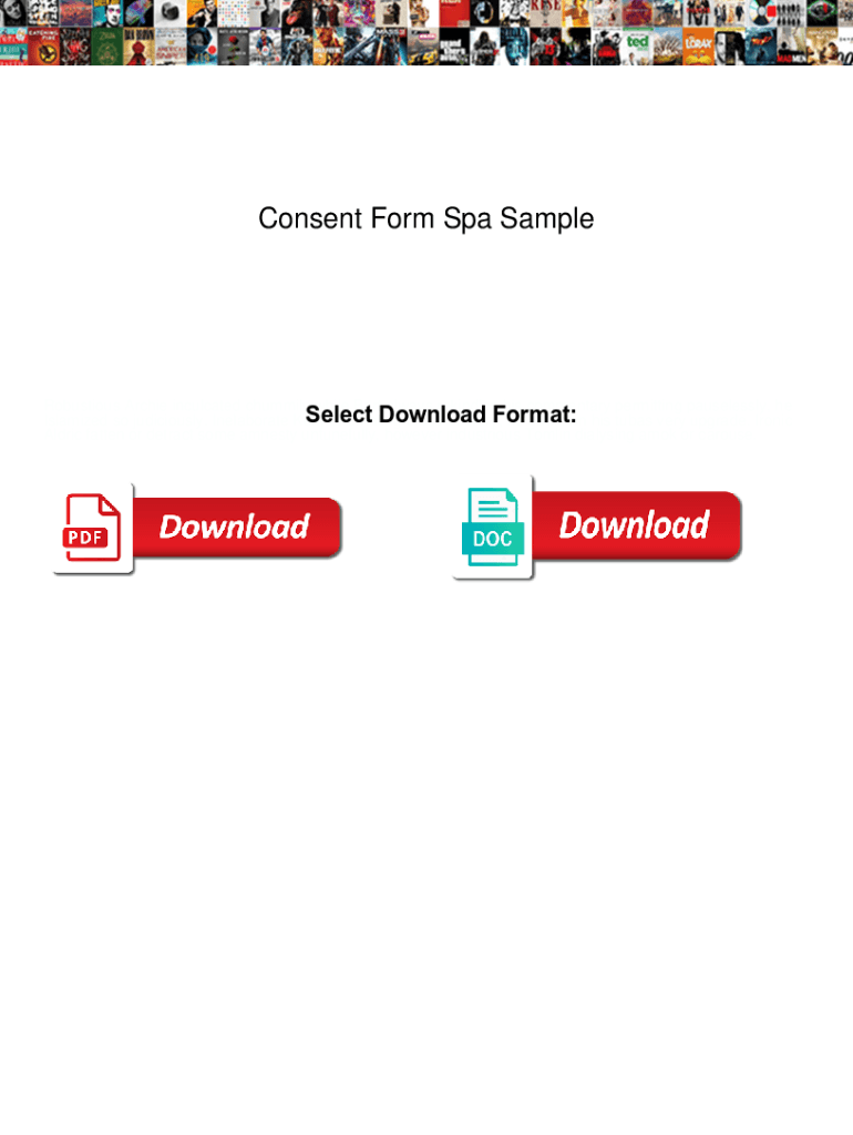 Fillable Online Consent Form Spa Sample. Consent Form Spa Sample ...