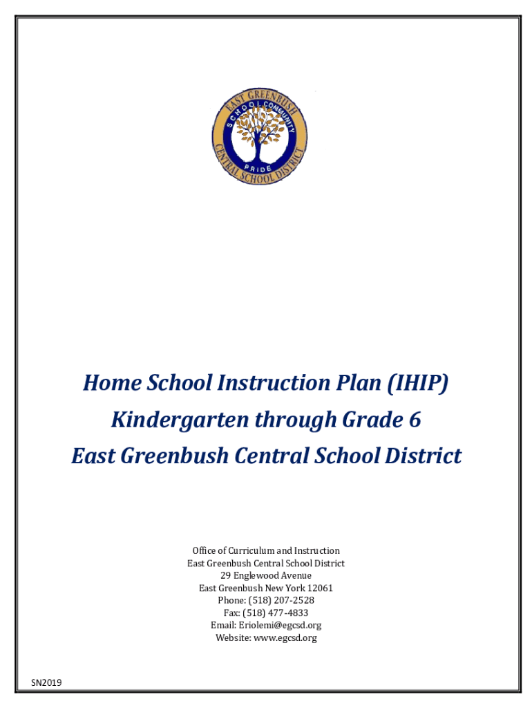 Fillable Online Plan For Safe Return To In-Person Instruction School ...