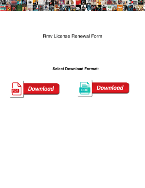 Fillable Online Rmv License Renewal Form. Rmv License Renewal Form ...