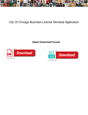 Fillable Online City Of Chicago Business License Renewal Application ...