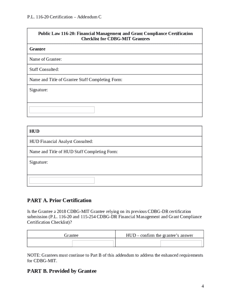 CDBG-DR and CDBG-MIT Certification for Public Laws 114-113 ... Doc ...