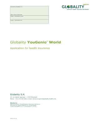Fillable Online Globality Form - Fill Online, Printable, Fillable ...