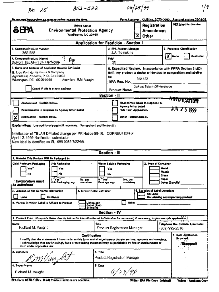 Fillable Online U.S. EPA, Pesticide Product Label, DUPONT GLEAN ...