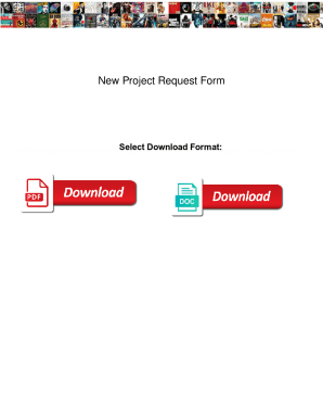 Fillable Online New Project Request Form. New Project Request Form ...
