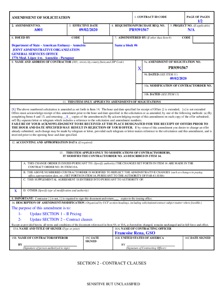 Fillable Online Subpart 4.16Unique Procurement Instrument ...