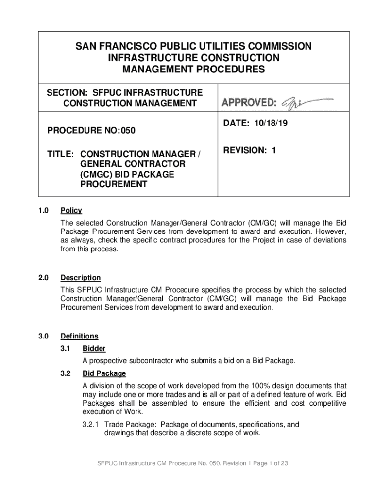 Fillable Online PDF SAN FRANCISCO PUBLIC UTILITIES COMMISSION ...