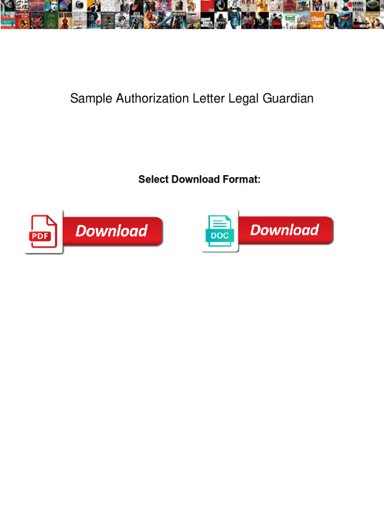 Fillable Online Sample Authorization Letter Legal Guardian. Sample ...