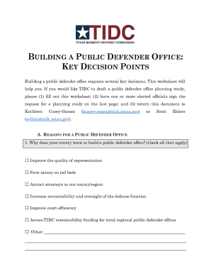 Fillable Online BUILDING A PUBLIC DEFENDER OFFICE: Fax Email Print ...