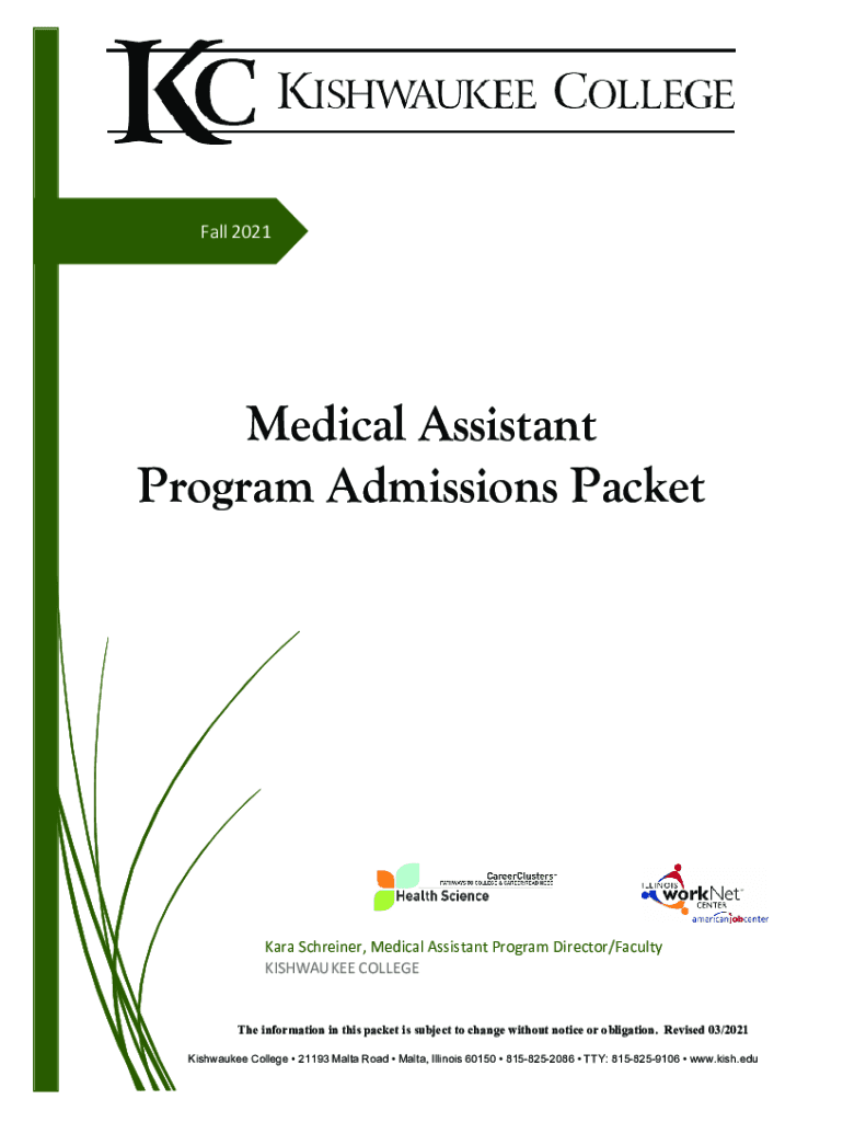 Fillable Online Program Admissions Packet Fax Email Print - pdfFiller
