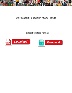 Fillable Online Us Passport Renewal In Miami Florida. Us Passport ...