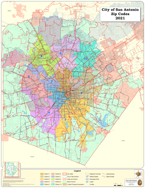 San Antonio Zip Code Map - Fill Online, Printable, Fillable, Blank | pdfFiller