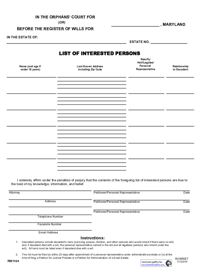 Fillable Online APPLICATION BY FOREIGN PERSONAL REPRESENTATIVE The ...