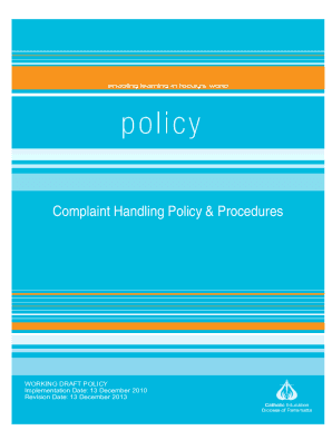 Fillable Online 13 Printable policies and procedures sample Forms and ...