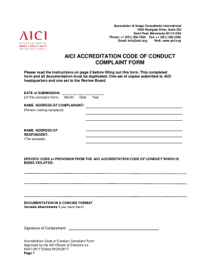 Fillable Online Ethics Complaint Form Final Fax Email Print - pdfFiller