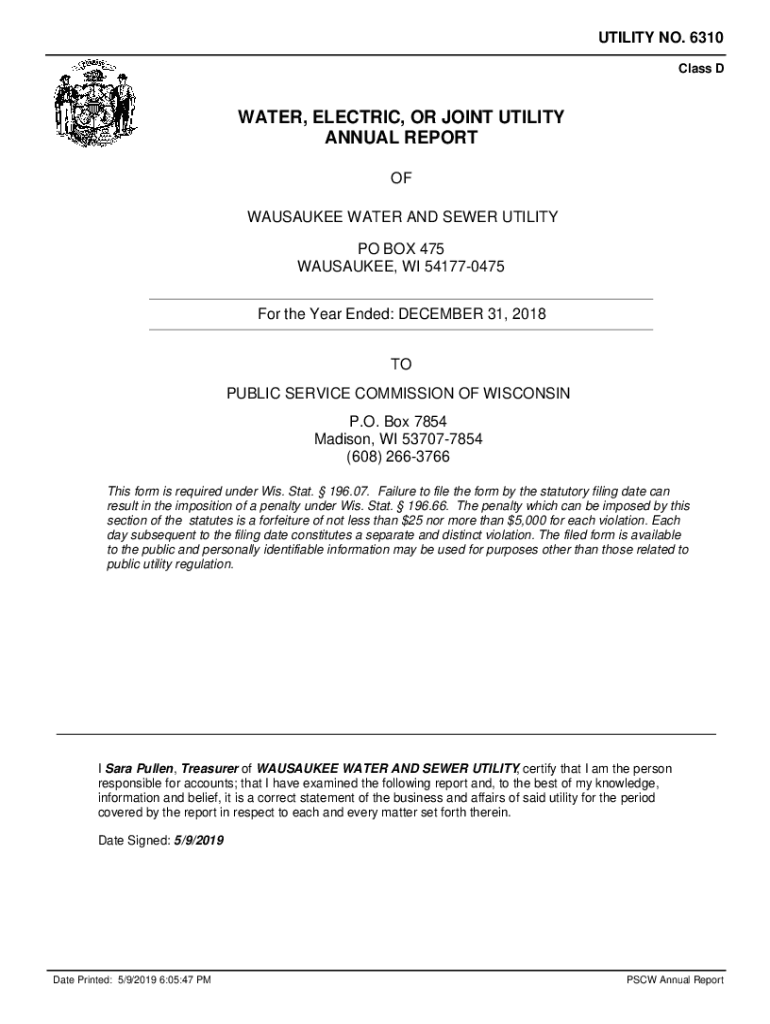 Fillable Online 2018 ANNUAL REPORT - Maryland Public Service Commission ...