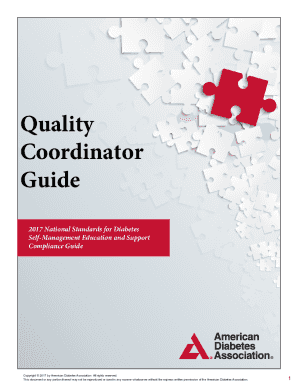 Fillable Online professional diabetes Program Coordinator Guide ...