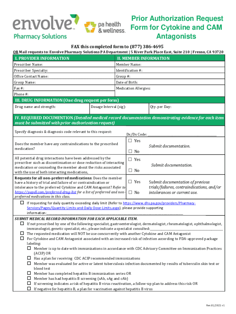 Fillable Online Prior Authorization Request Form for Multiple Sclerosis ...