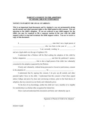 Fillable Online All Stepparent Adoption with Consent Forms Fax Email ...