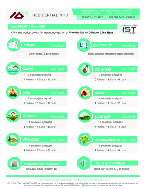 Fillable Online Natural Hazard Disclosure Report California Real Estate ...