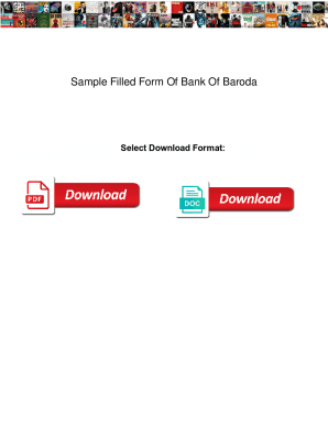 Fillable Online Sample Filled Form Of Bank Of Baroda. Sample Filled ...
