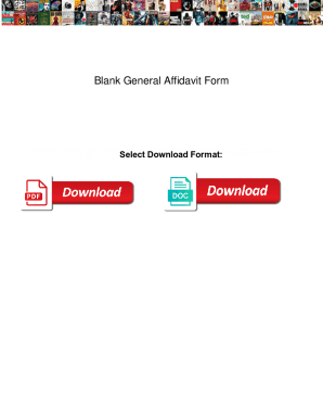 Fillable Online Blank General Affidavit Form. Blank General Affidavit ...