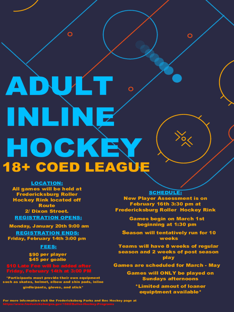Fillable Online 18+ COED LEAGUE Fax Email Print - pdfFiller