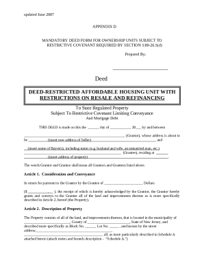 How Are Deed Restrictions Created? - PocketSense Doc Template | pdfFiller